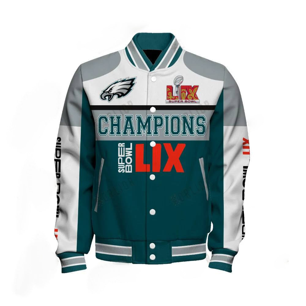 20% OFF Philadelphia Eagles Super Bowl LIX Champions Varsity Jacket ...