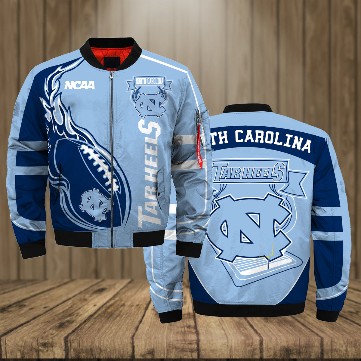 20% OFF Men's North Carolina Tar Heels Jacket 3D Printed Plus Size – 4 ...