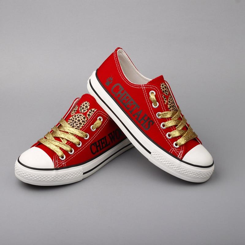 Novelty Design Canvas Shoes Printed Custom Logo Chelwood Cheetahs – 4 ...