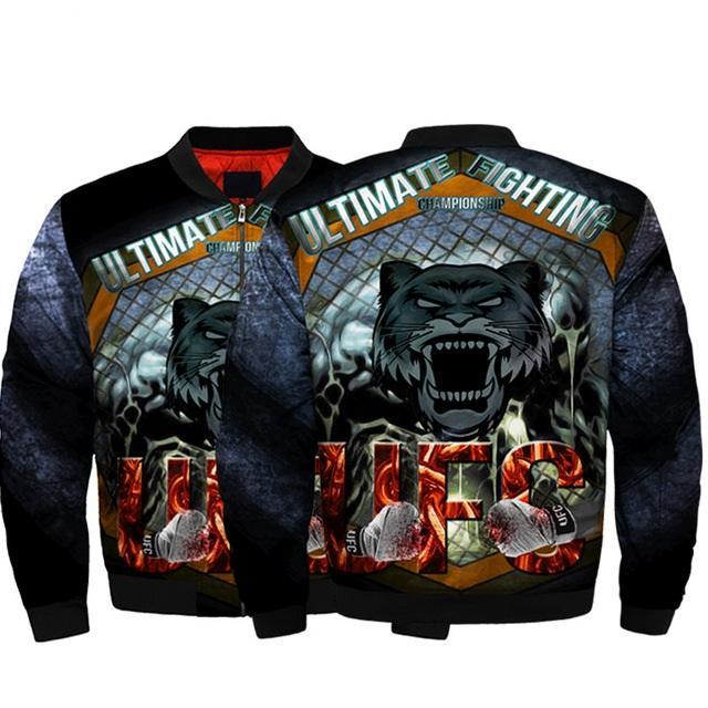 Best Cheap Men UFC Jackets Fierce Tiger Bomber Jacket For Sale – 4 Fan Shop